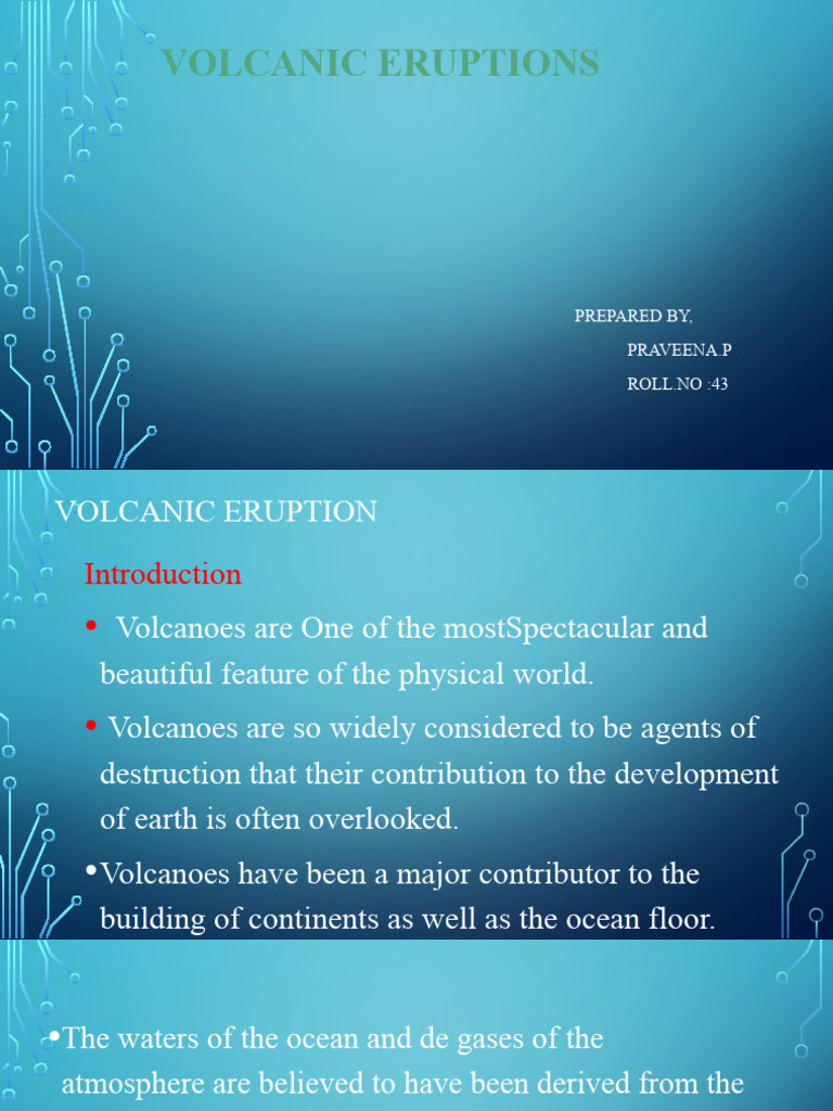 Volcanic Eruption | PDF | Volcano | Types Of Volcanic Eruptions