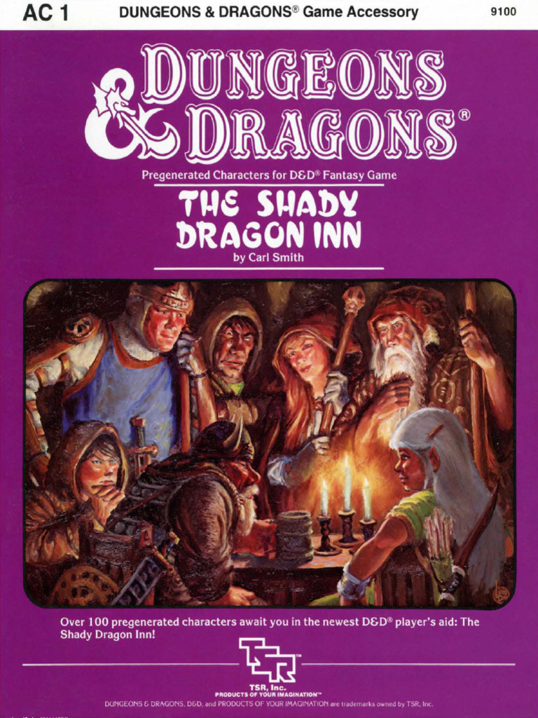 TSR9100-DND-AC1-The Shady Dragon Inn | PDF