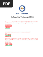 BSC in Information Technology | PDF