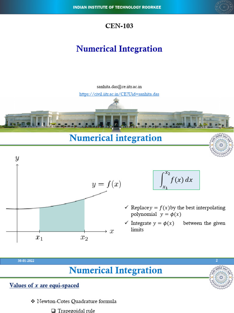 05 Numerical Integration | PDF | Mathematics | Computational Science