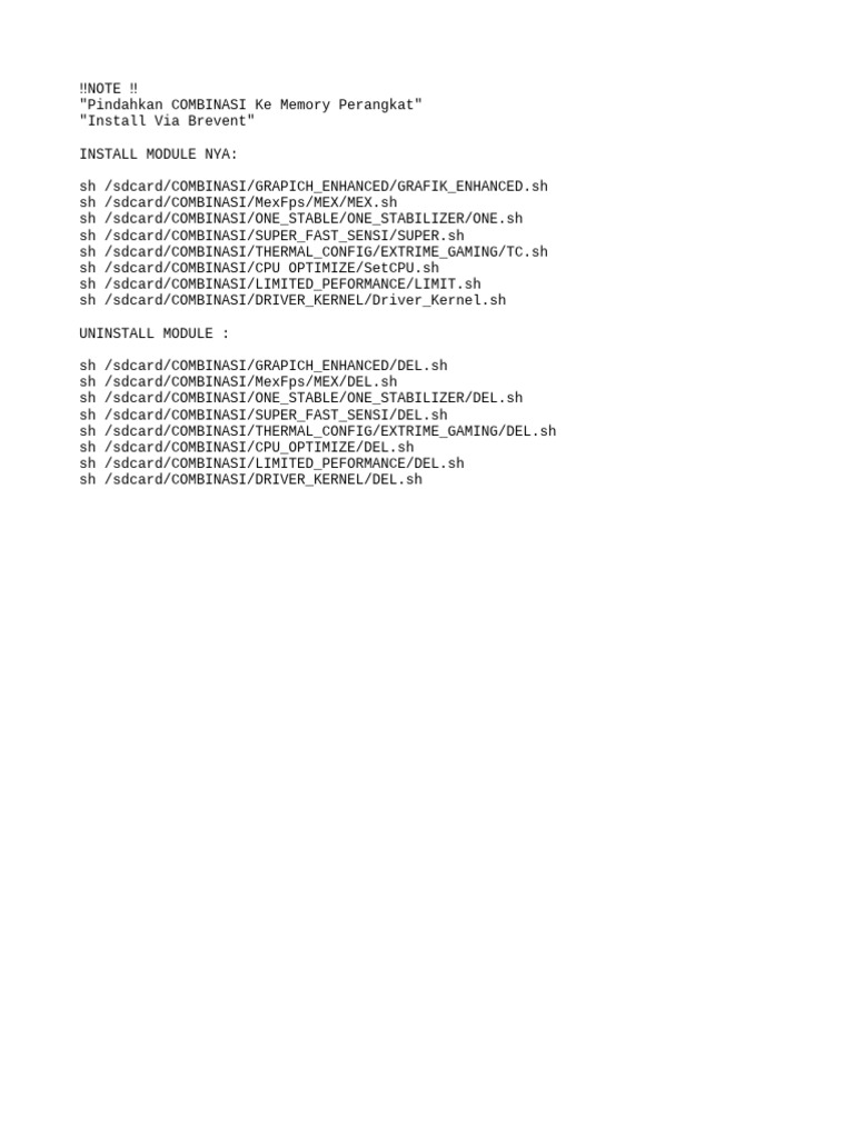 Install & Uninstall Module | PDF Install & Uninstall Module | PDF