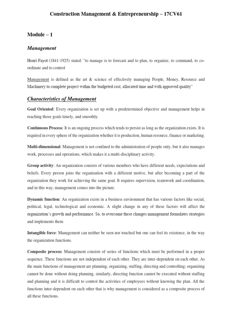 Construction Management Essentials | PDF | Business