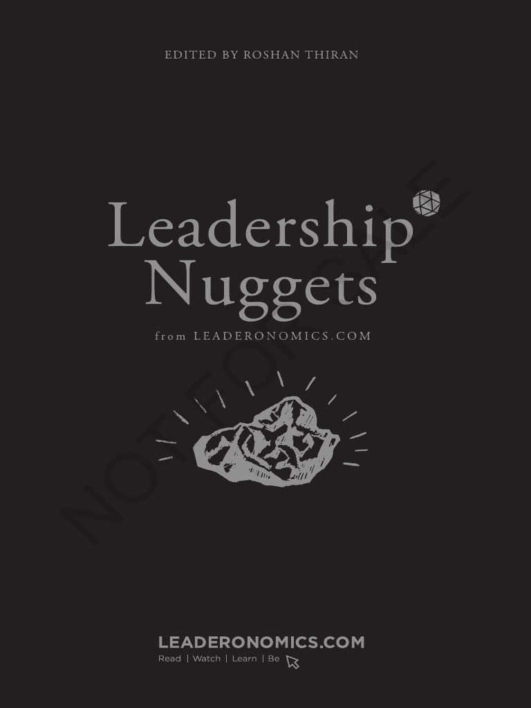 Leadership Nuggets by Leaderonomics | PDF | Leadership