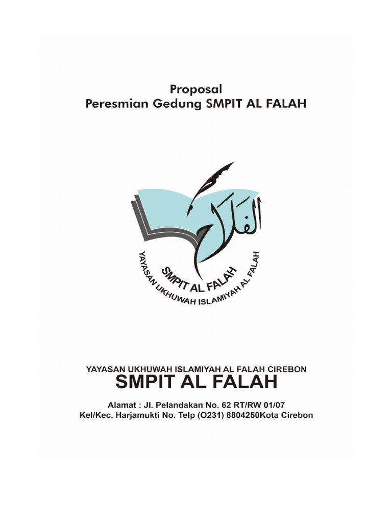 Proposal Peresmian Gedung Smpit Alfalah | PDF