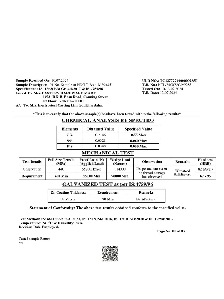 KTL-24-WS-C-M-285 Eastern Hardware | PDF | Secondary Sector Of The Economy | Materials Science