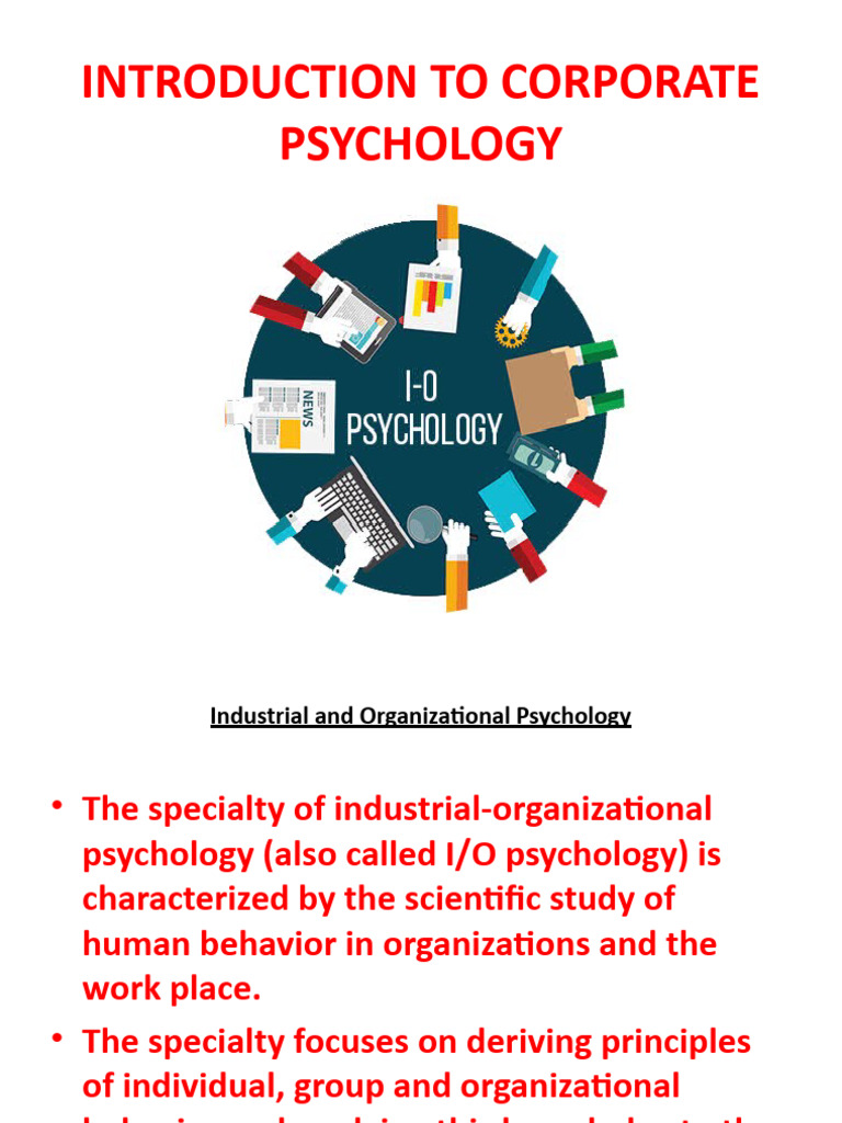 Introduction To Corporate Psychology | PDF | Industrial And ...