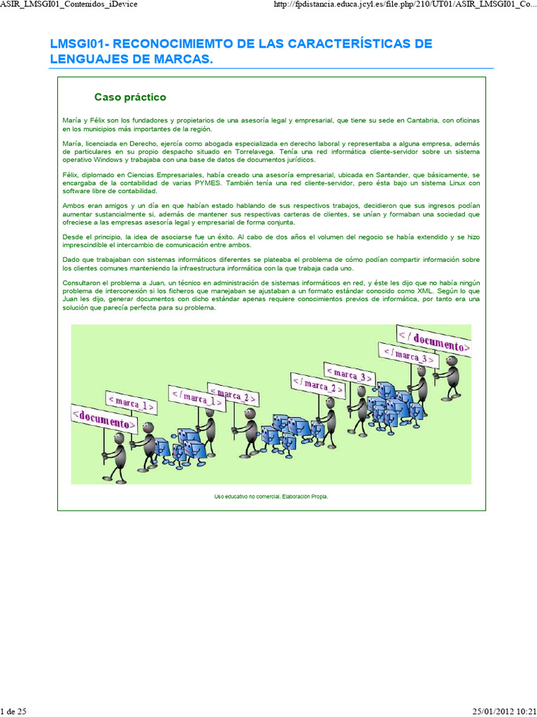 LMSGI01 - Reconocimiento de Las Caracter¡sticas de Lenguajes de Marcas ...
