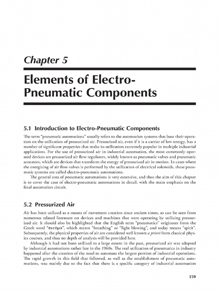 Electro Pnuematic Components | PDF | Valve | Piston