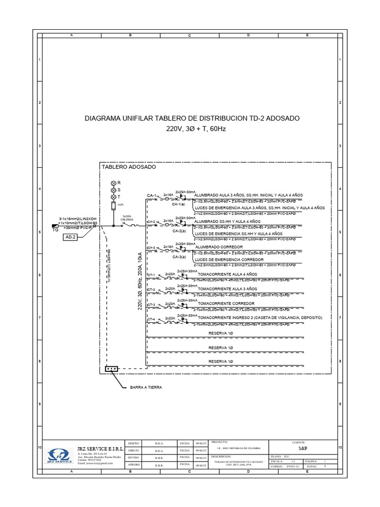 Tablero de Distribucion TD-2 | PDF