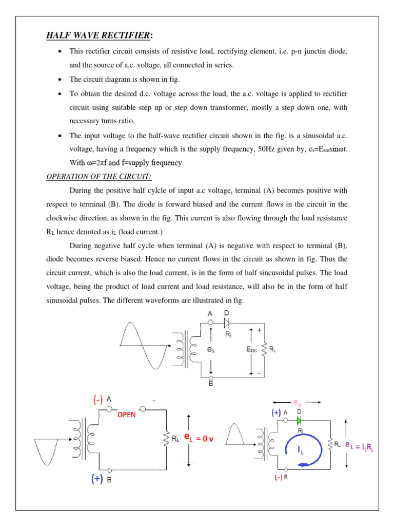 BEEE UNIT IV | PDF | Rectifier | Diode