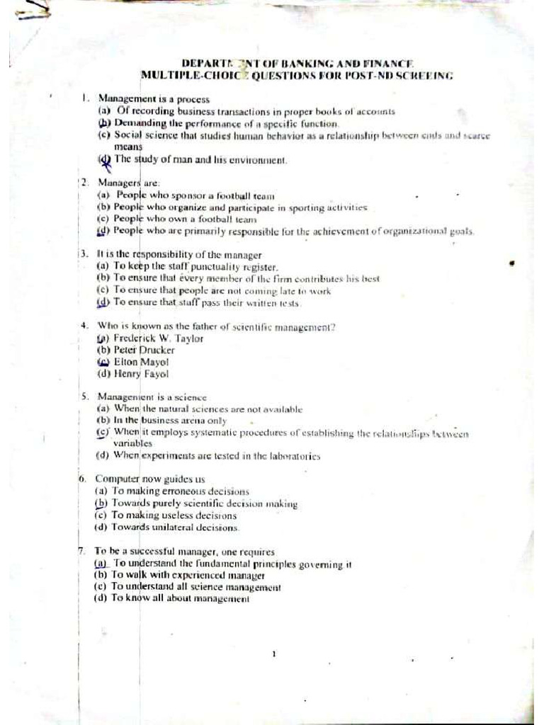 HND Past Question | PDF