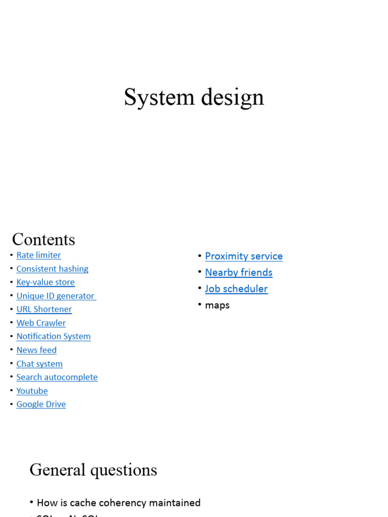 System design | PDF | Cache (Computing) | World Wide Web