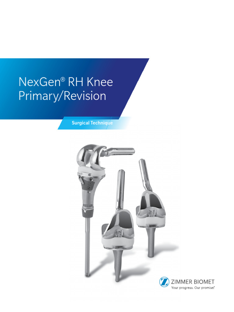 Nexgen RHK Surgical Technique | PDF | Knee | Musculoskeletal System