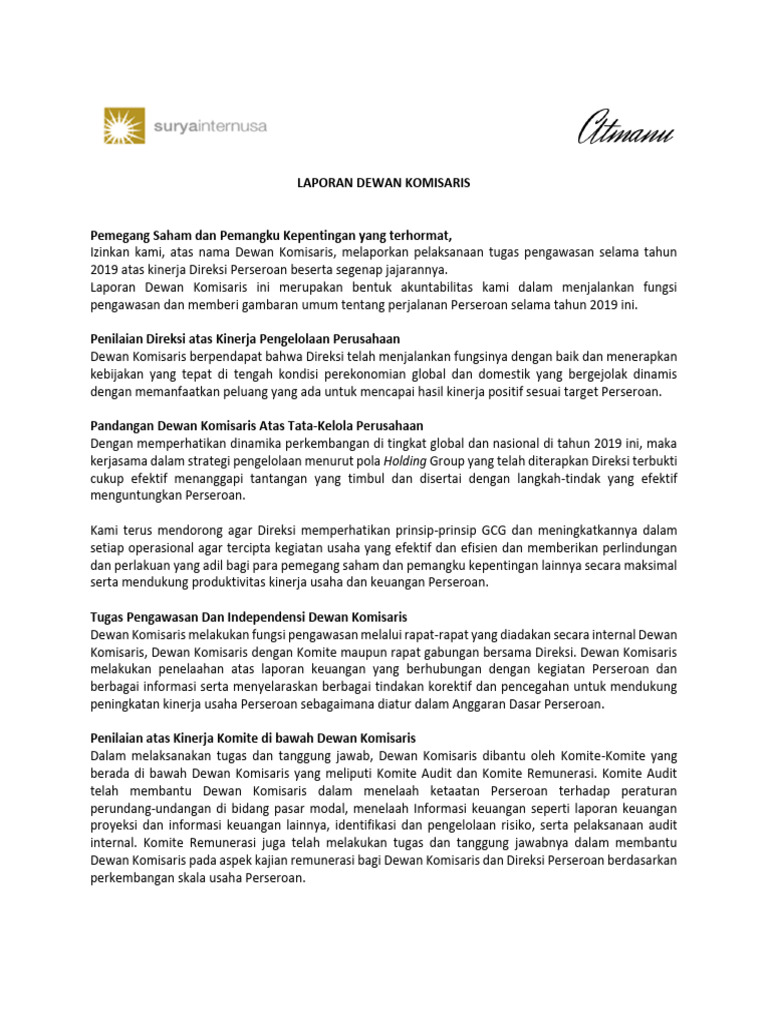 Laporan-Dekom Rev | PDF