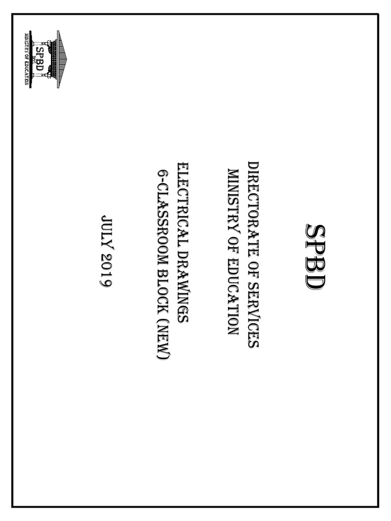Electrical Plans for School Block | PDF | Electrical Equipment ...