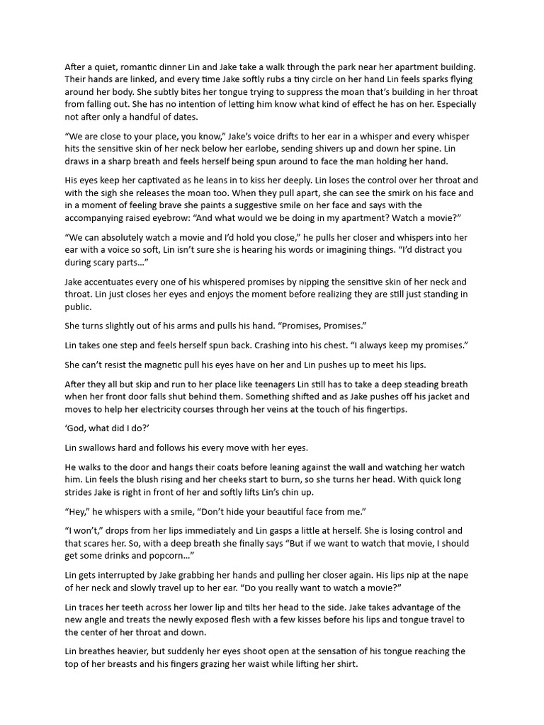 Romantic Tension in a Park Date | PDF | Self-Improvement