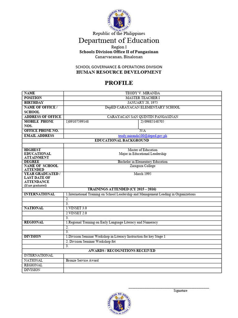 6 - 2020 Profile Sheet For Training Proponents & Resource Speakers ...