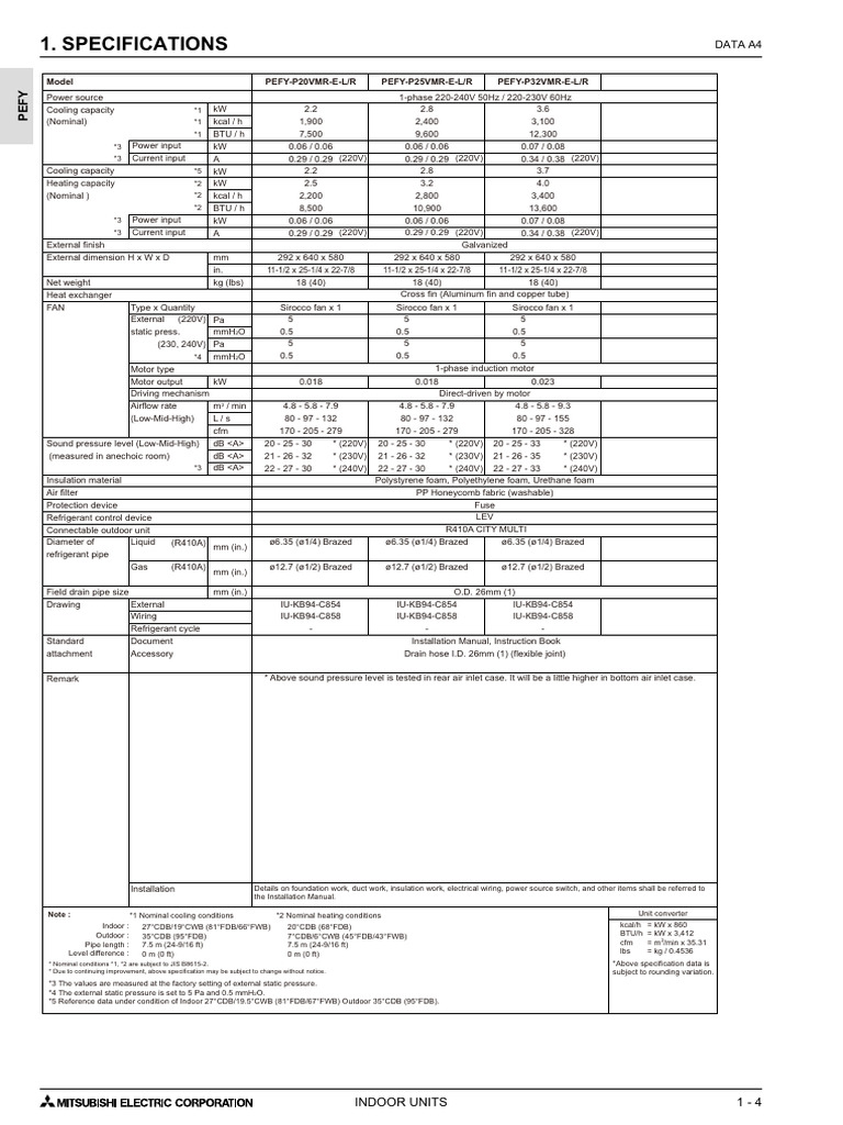 9 PDFsam Mitsubishi Electric City Multi Data Book 2014 Eng | PDF | Pipe (Fluid Conveyance ...