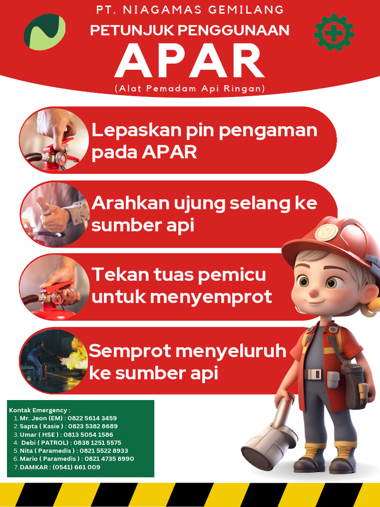 Petunjuk Penggunaan APAR HALLA | PDF