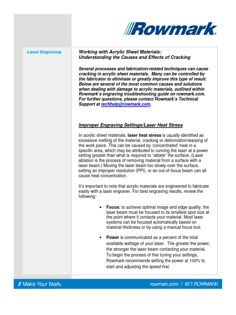 Causes-and-Effects-of-Cracking-in-Acrylic-Sheet | PDF | Paint | Poly ...