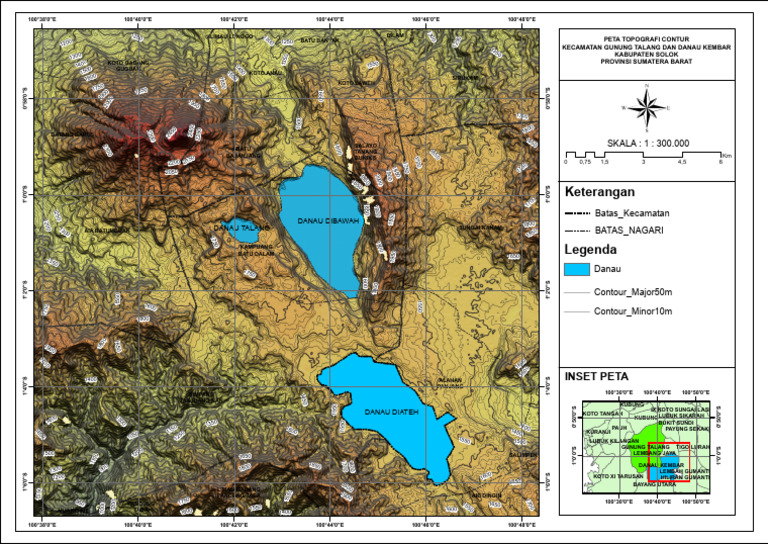 Peta Topografi Gunung Talang | PDF