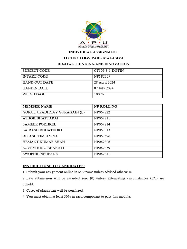 Group Assignment | PDF | Computer Security | Security