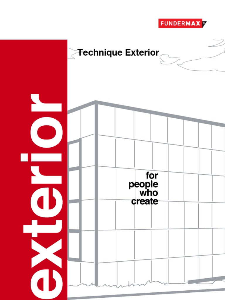FunderMax Max Exterior Panel Overview | PDF | Rivet | Adhesive