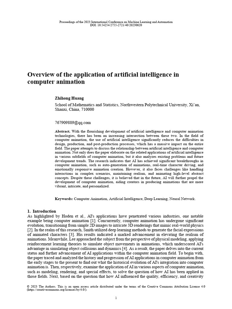 Overview of The Application of Artificial Intellig | PDF | Artificial ...