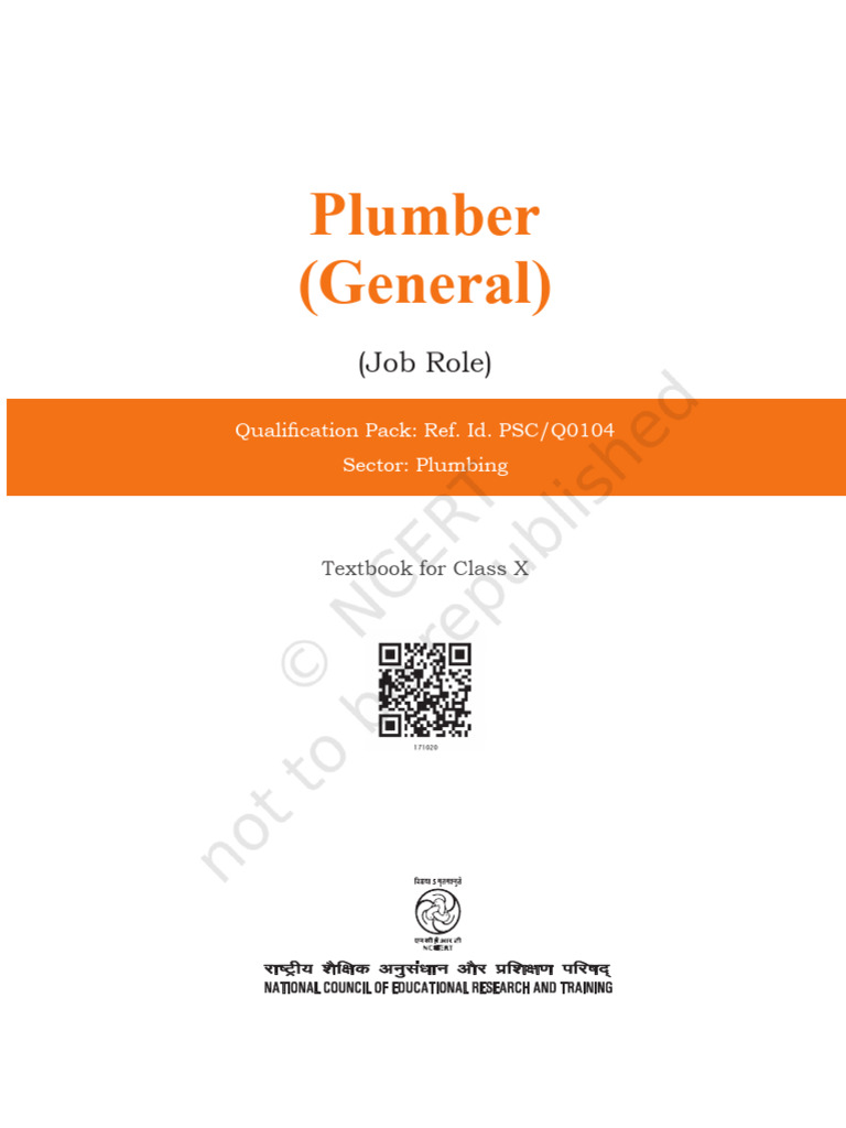 Plumber Training Textbook for Class X | PDF | Tap (Valve) | Pipe (Fluid ...