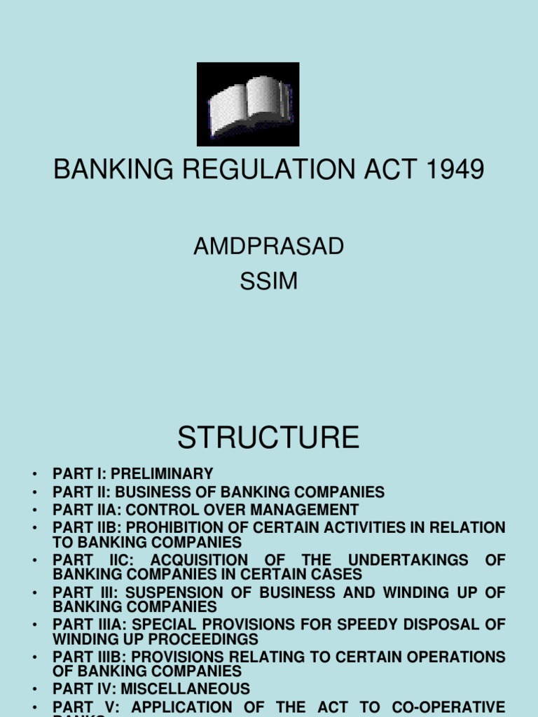 Overview of Banking Regulation Act 1949 | PDF | Deposit Account | Banks