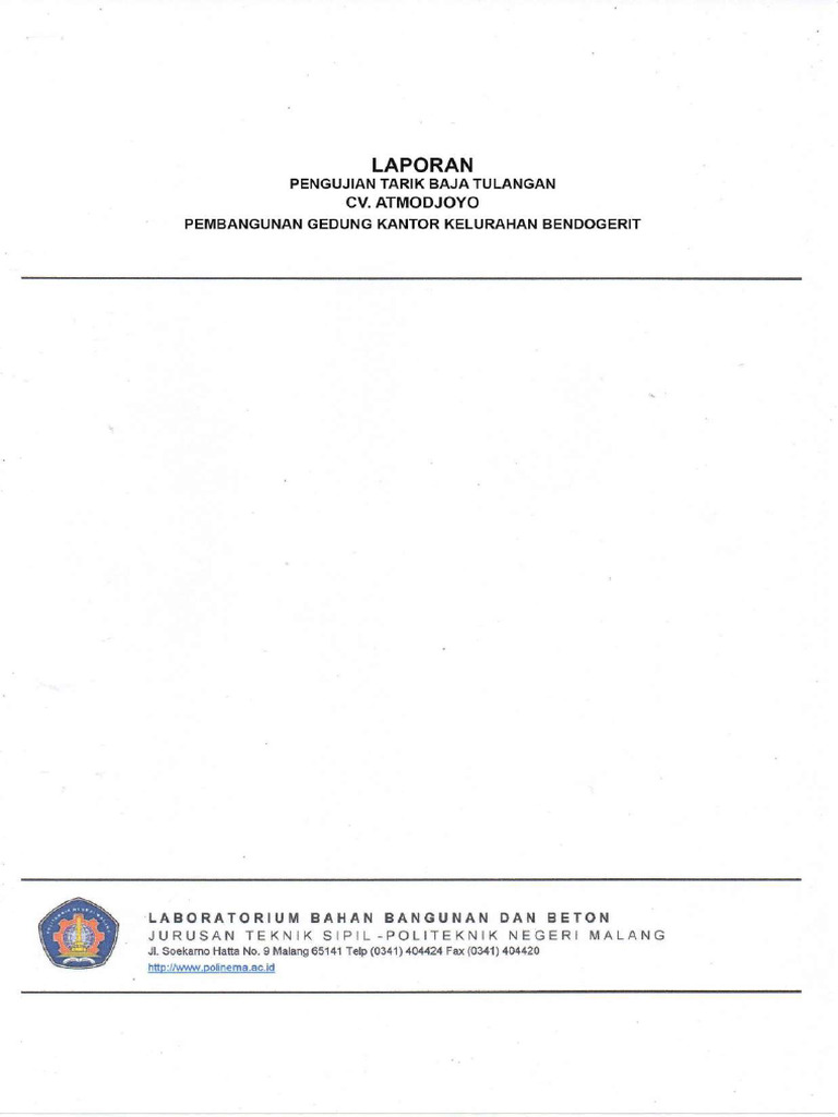 Uji Lab Besi Bendogerit | PDF