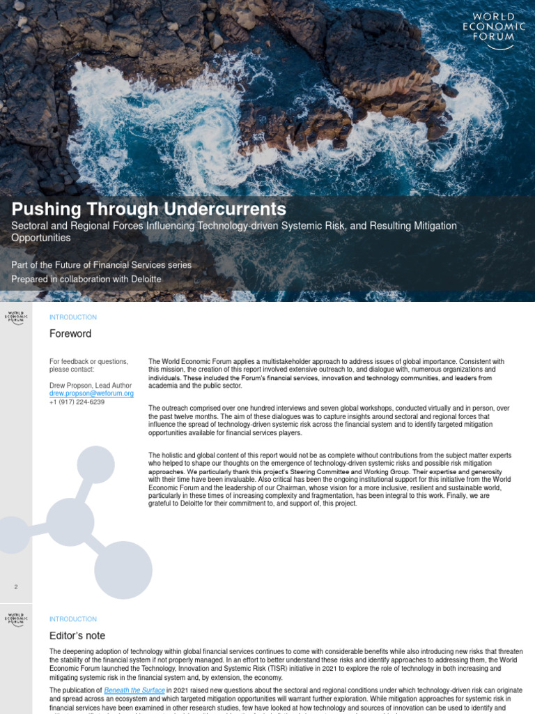 Financial System Risk Insights | PDF | Systemic Risk | Risk