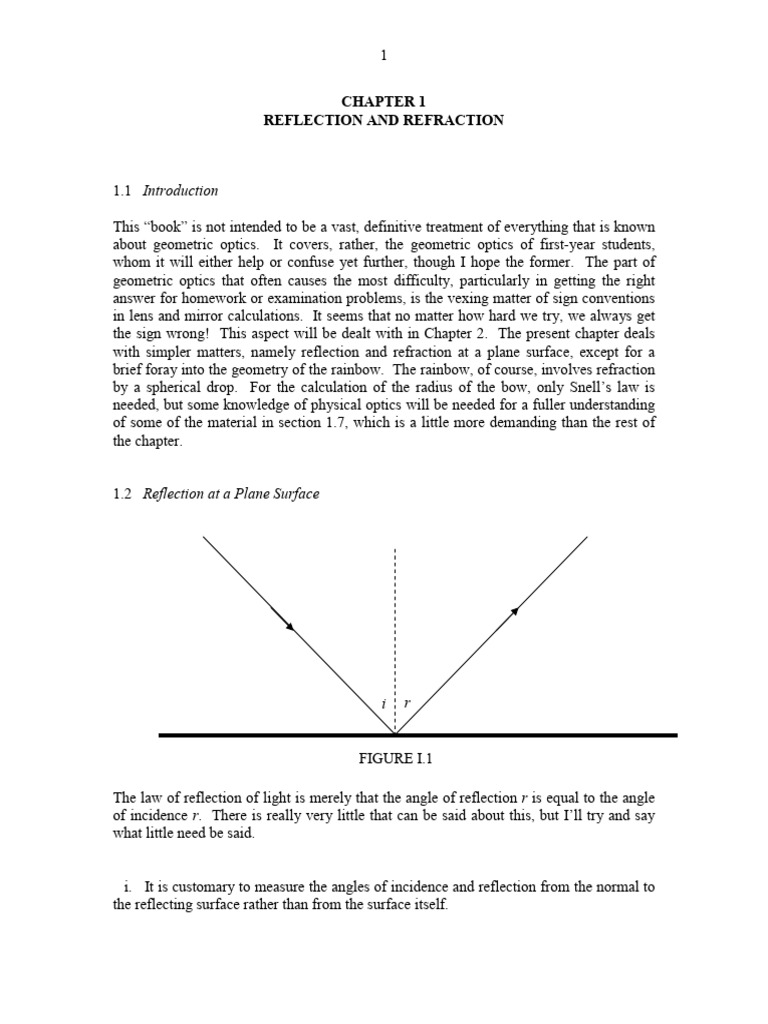 Tatum - Geometric Optics | PDF | Refraction | Refractive Index