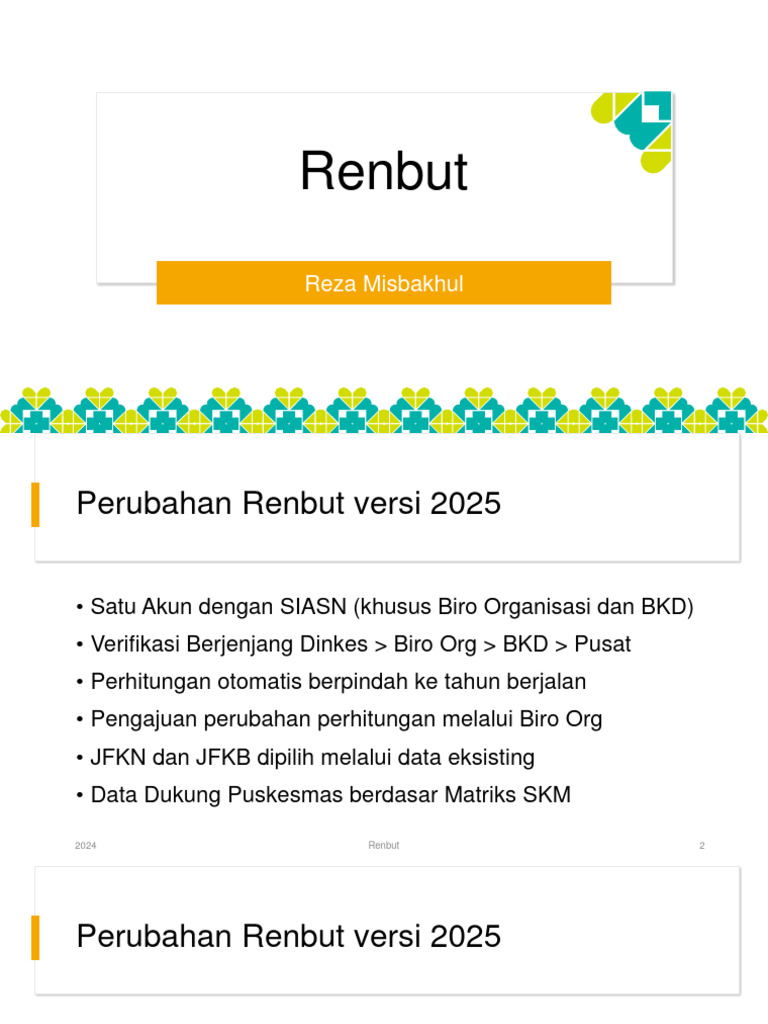 Perubahan Renbut Versi 2025 | PDF | Bisnis | Pengelolaan Keuangan & Uang
