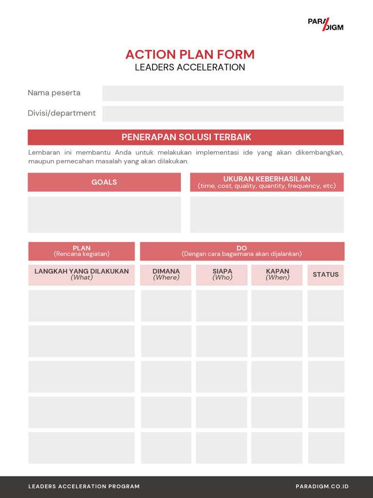 Action Plan (Editable) | PDF