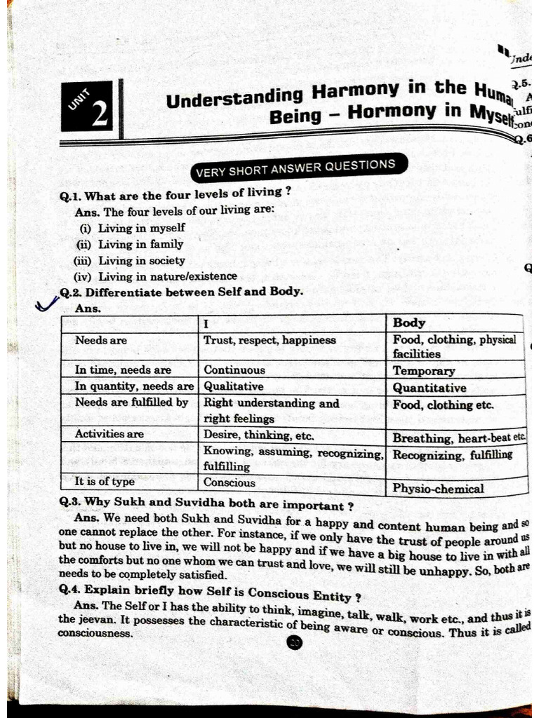 UHV (Universal Human Values) | PDF