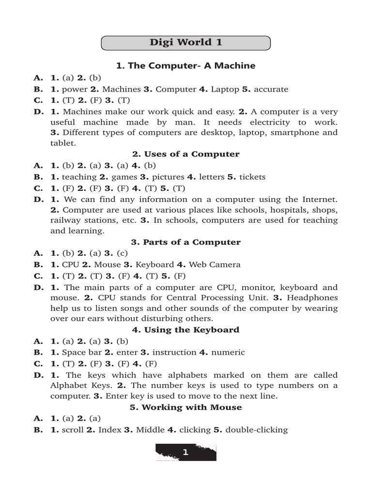 Introduction to Digi World Computers | PDF | Computer Data Storage ...