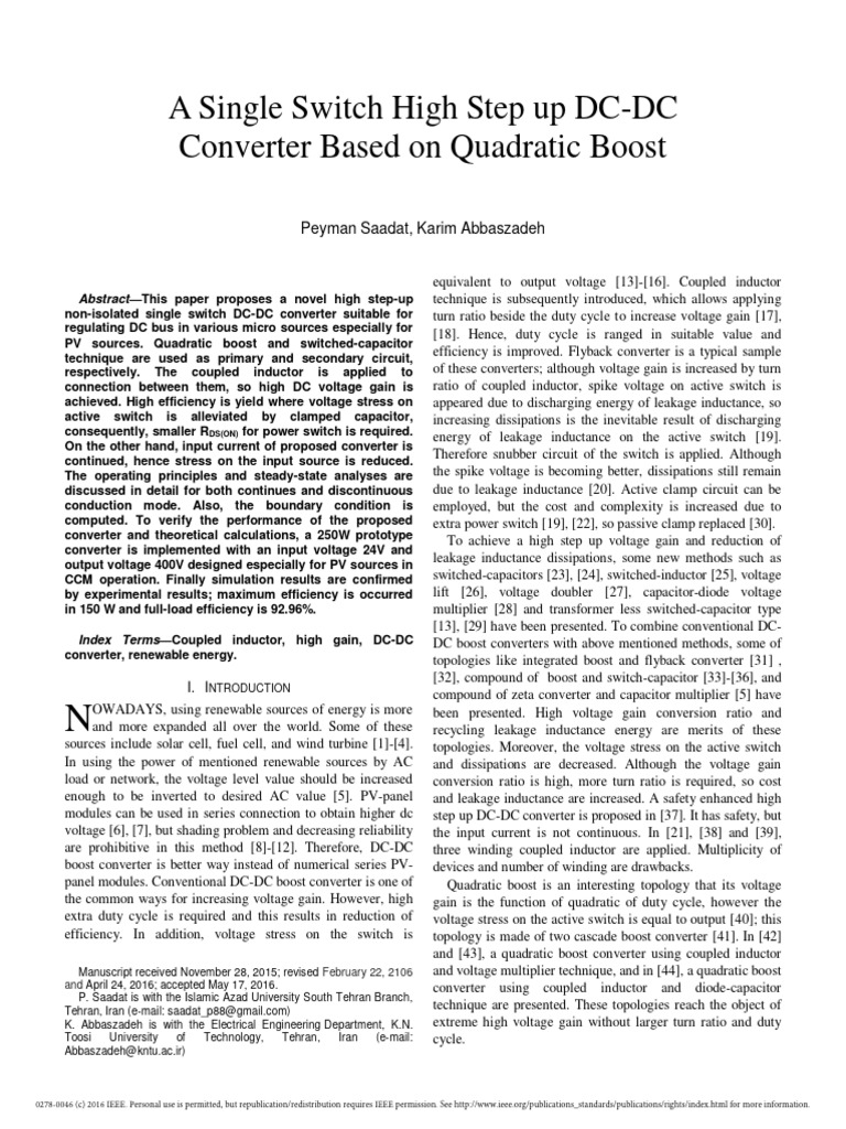 Switched Capacitor Based QBC | PDF | Inductance | Inductor