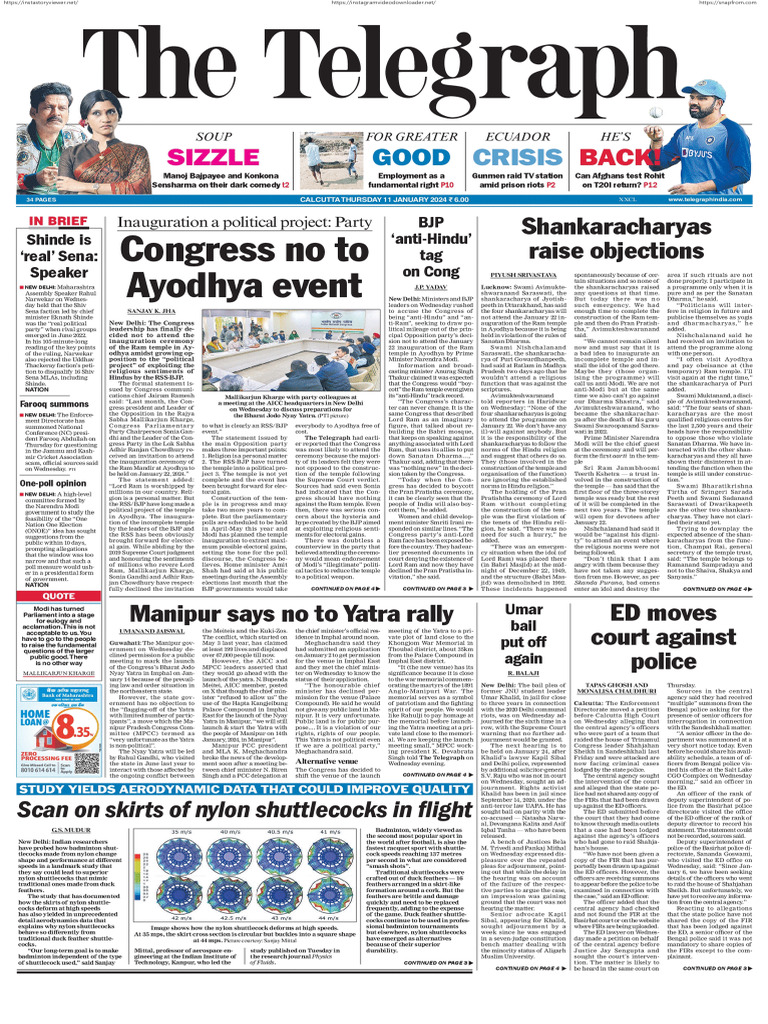 The Telegraph 11-01 | PDF