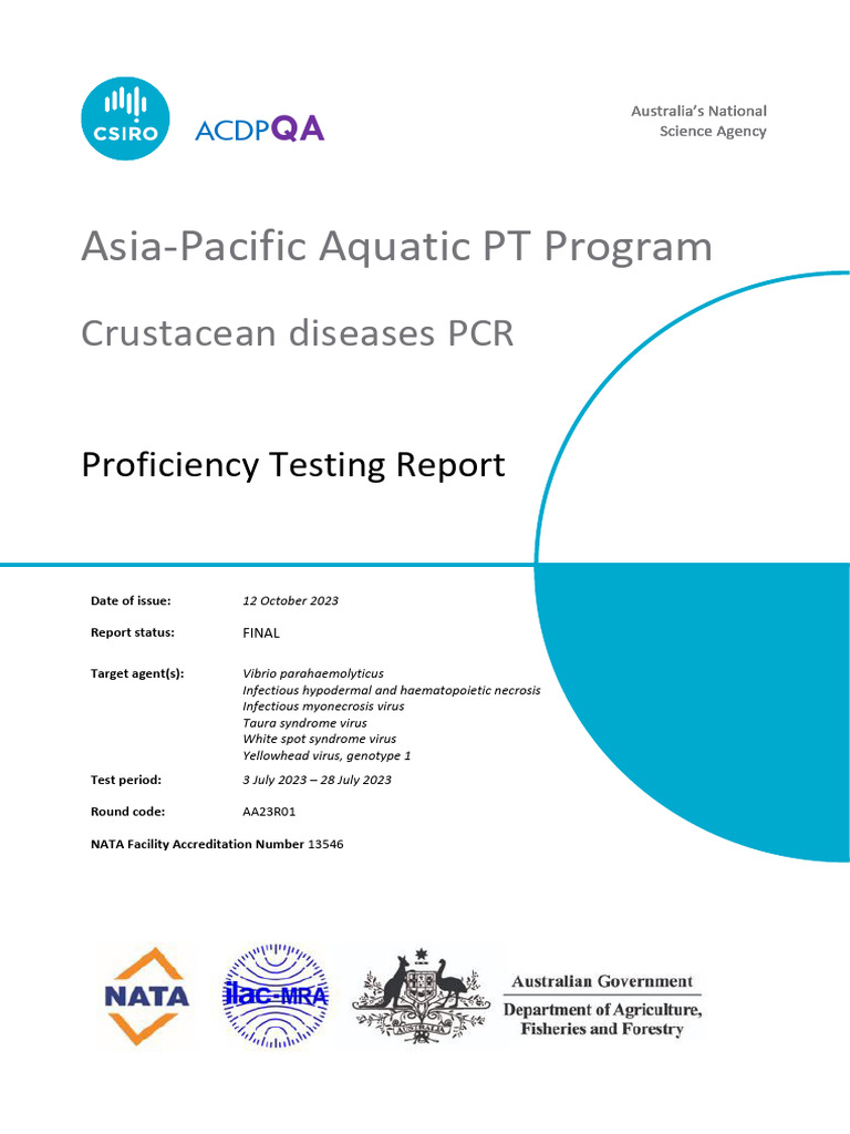 CSIRO AA23-1 Crustacean Report - Final - 2023 | PDF