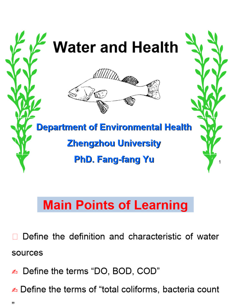 Water Sources and Quality Indicators | PDF | Water Pollution | Water
