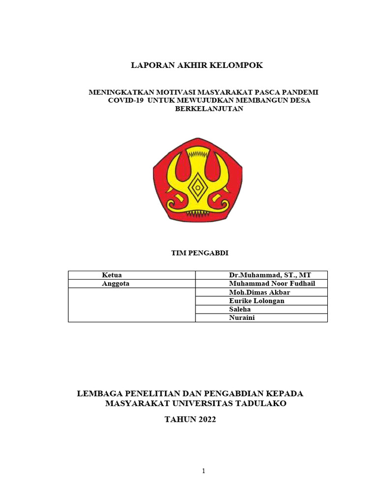 Laporan Akhir Kelompok 101 Paranggi | PDF