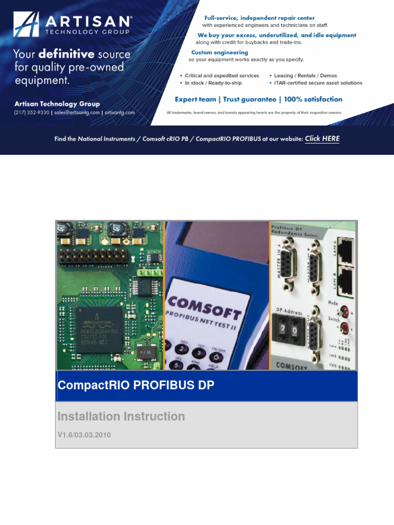 Comsoft cRIO PB E Manual | PDF | Electrical Engineering | Information ...