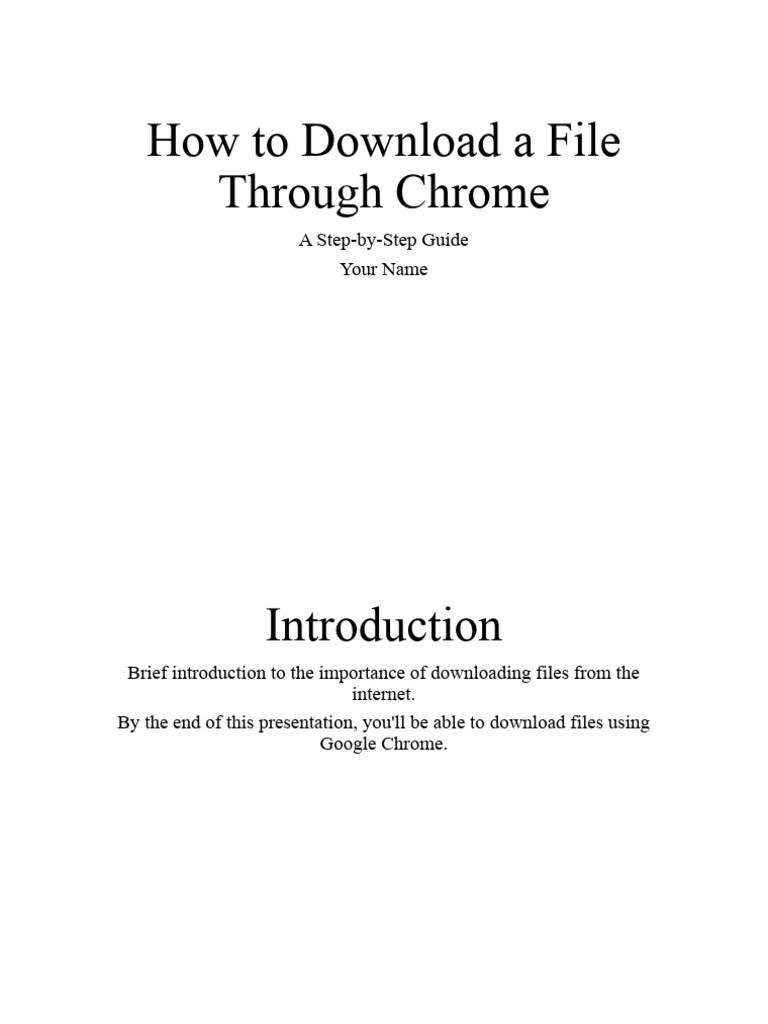 How To Download A File | PDF