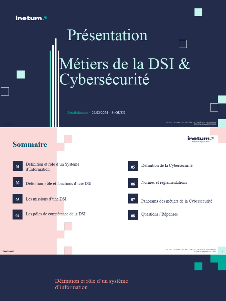Présentation Prototype DSI & Cybersécurité | PDF | Sécurité | Sécurité ...