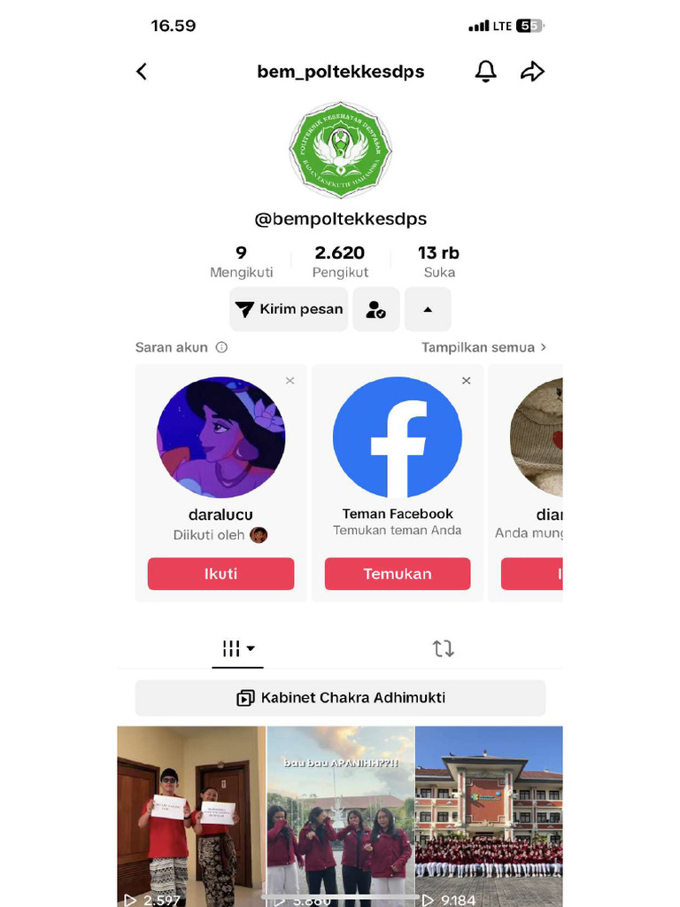 Bukti Follow Akun Instagram Dan Tiktok BEM | PDF