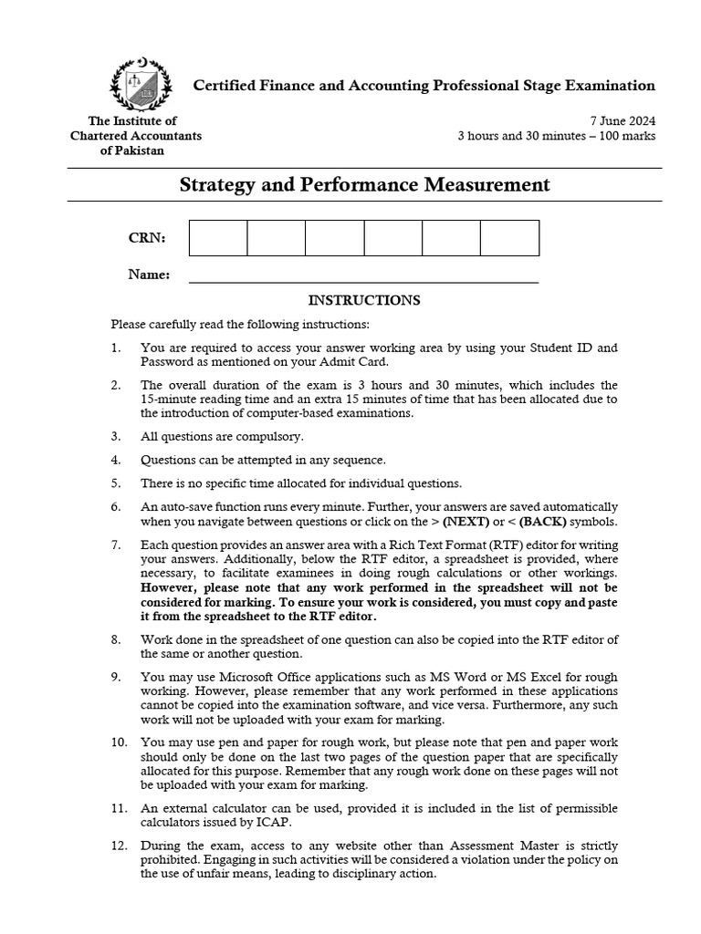 CFAP-3-SPM-Summer-2024 | PDF