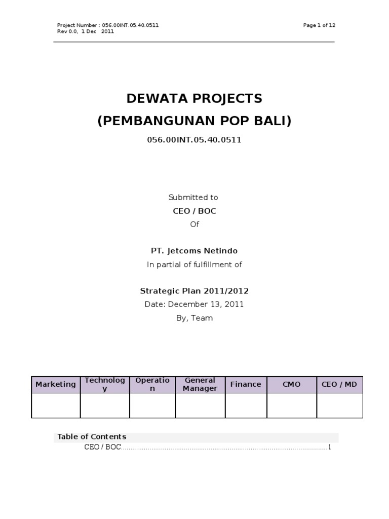 Contoh Project | PDF
