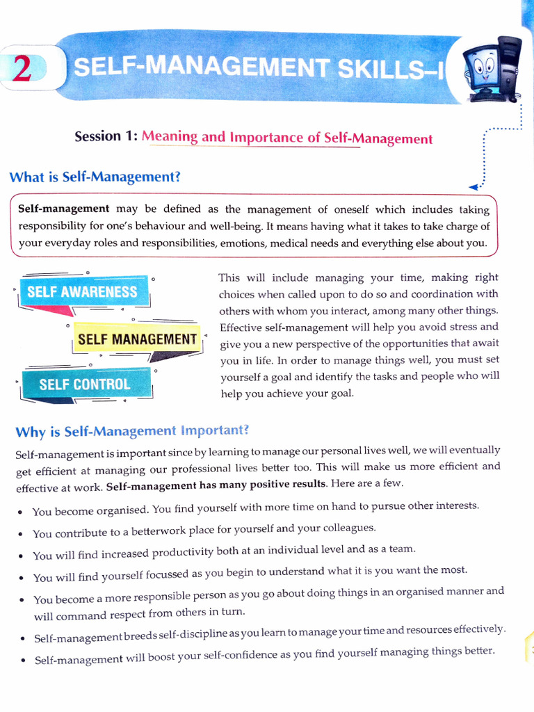 Chapter 2 Self Management Skills | PDF | Swot Analysis | Thought