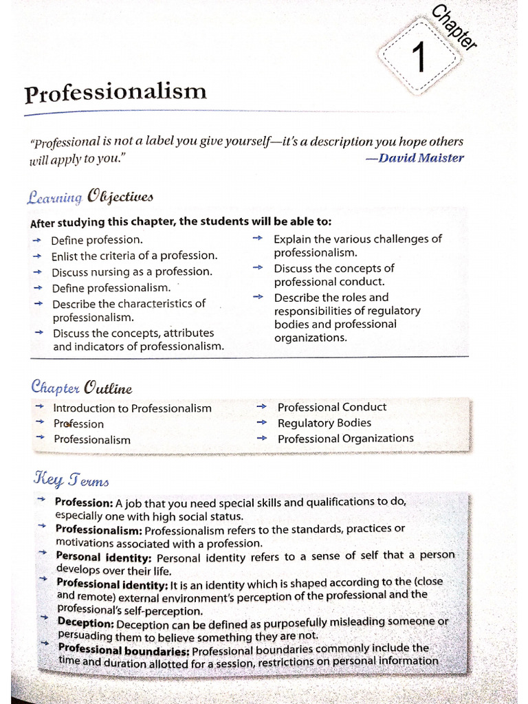 Professionalism | PDF